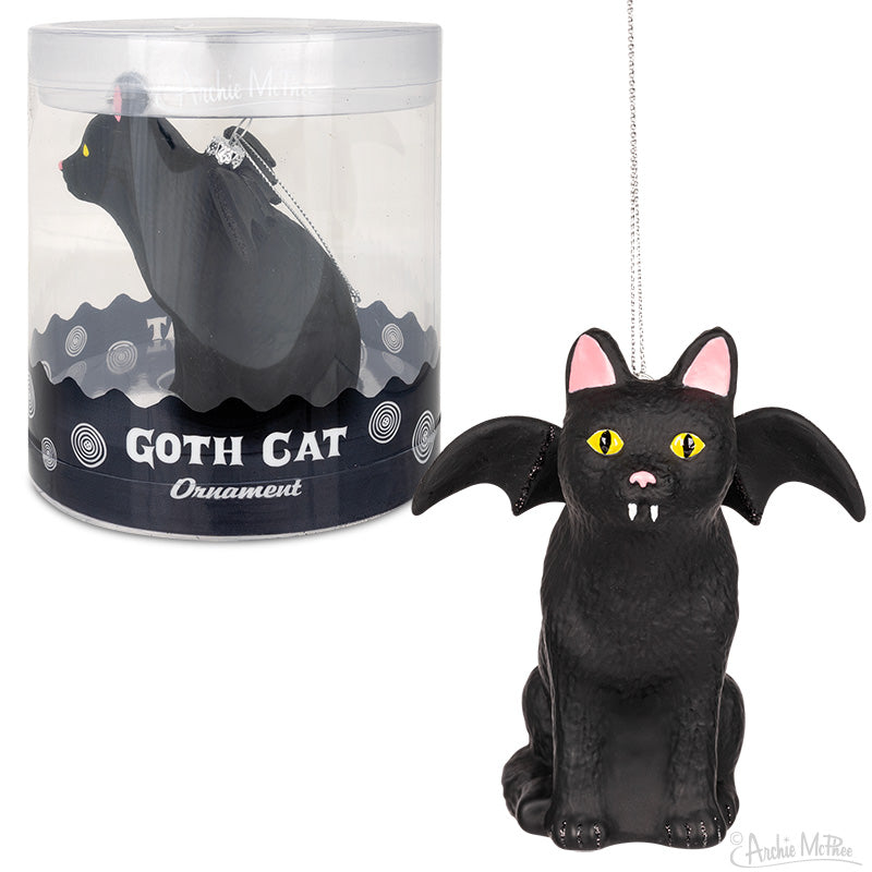 Goth Cat Ornament – Archie McPhee
