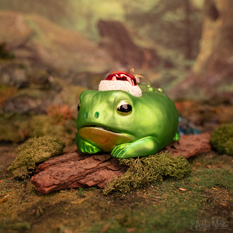 Grumpy Frog Ornament – Archie McPhee