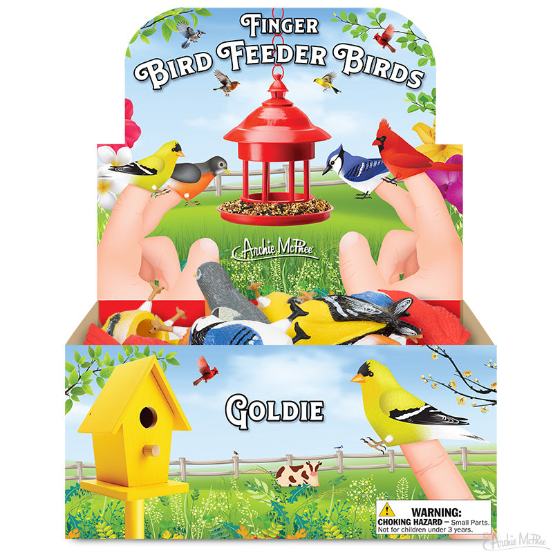 Finger Bird Feeder Birds Bulk Box – Archie McPhee