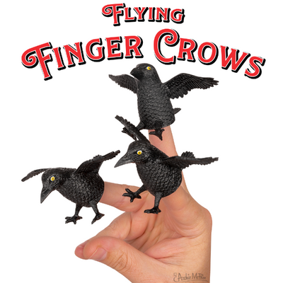 Finger Crows - Set of 3 Crow Finger Puppets – Archie McPhee