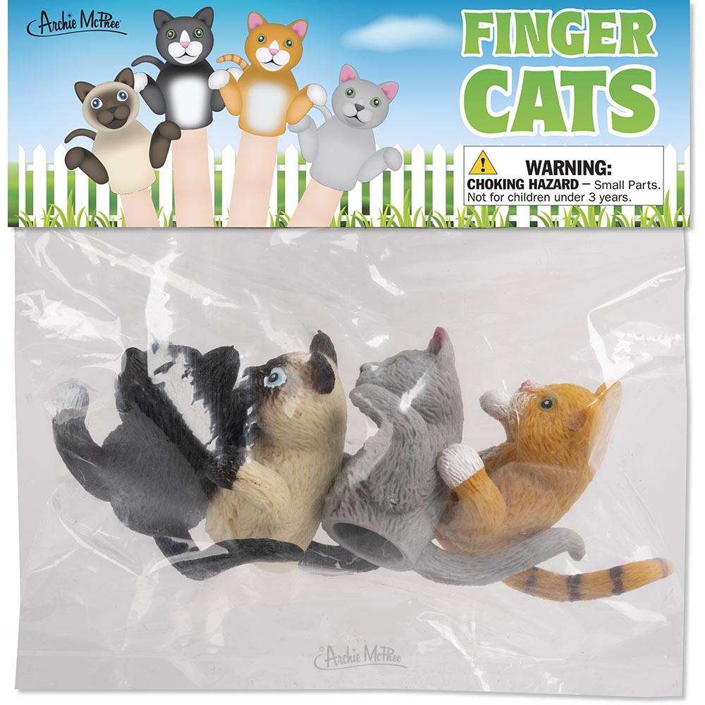 Finger Cats - Finger Puppets – Archie McPhee