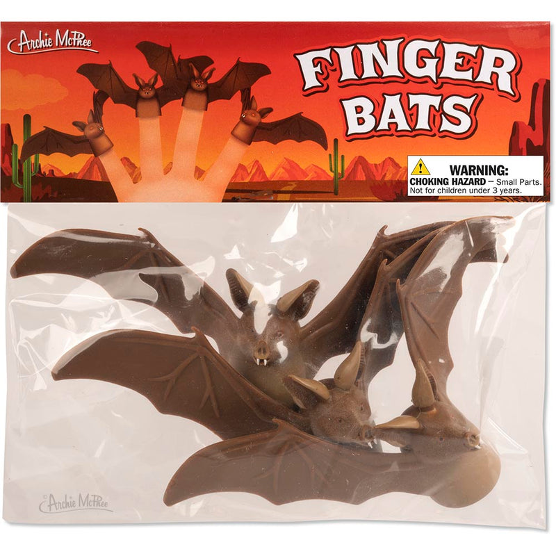 Finger Bats - Set of 3 Bat Finger Puppets – Archie McPhee